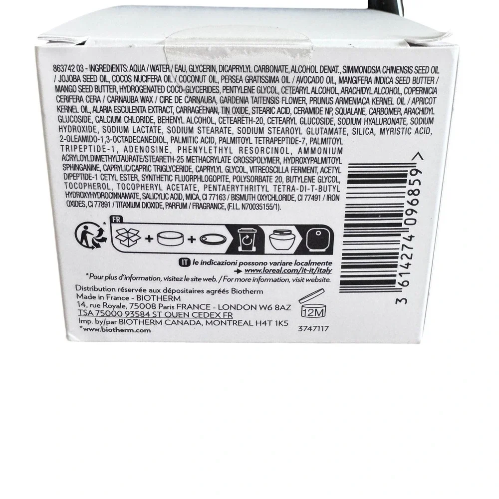 Biotherm | Skincare | Biotherm Blue Peptides Uplift Cream Tester New ...